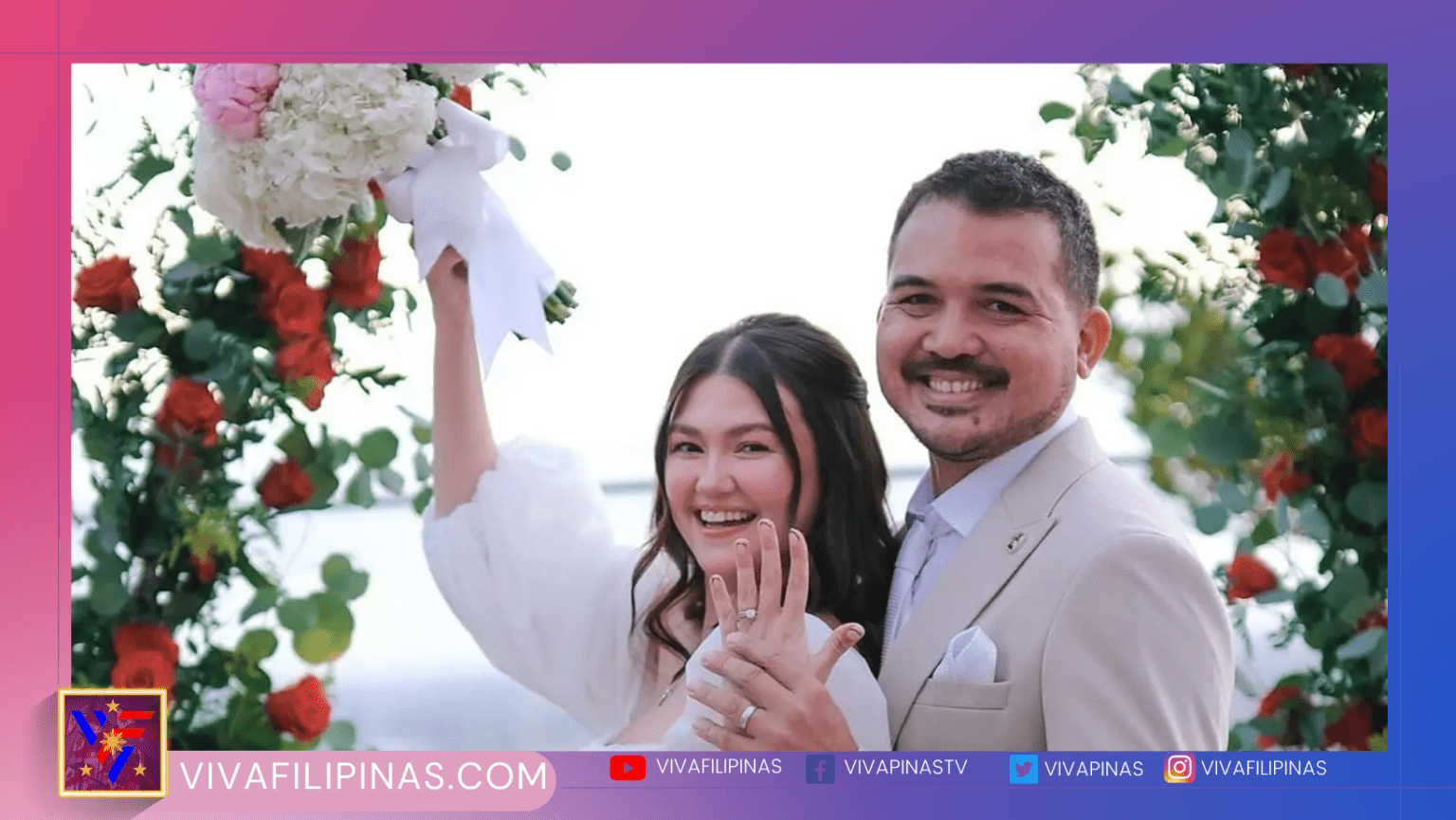 Angelica Panganiban, married to businessman Gregg Homan - Viva Filipinas